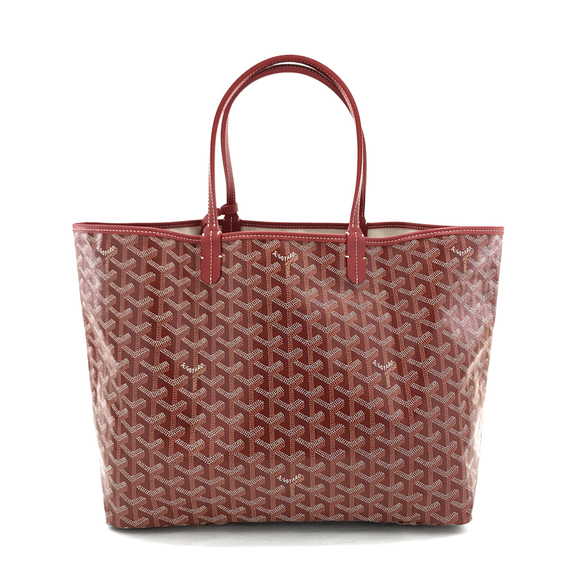 Goyard | Bags | Goyard Red Pm Bag Canvas Leather Saint Tote Rouge Louis ...